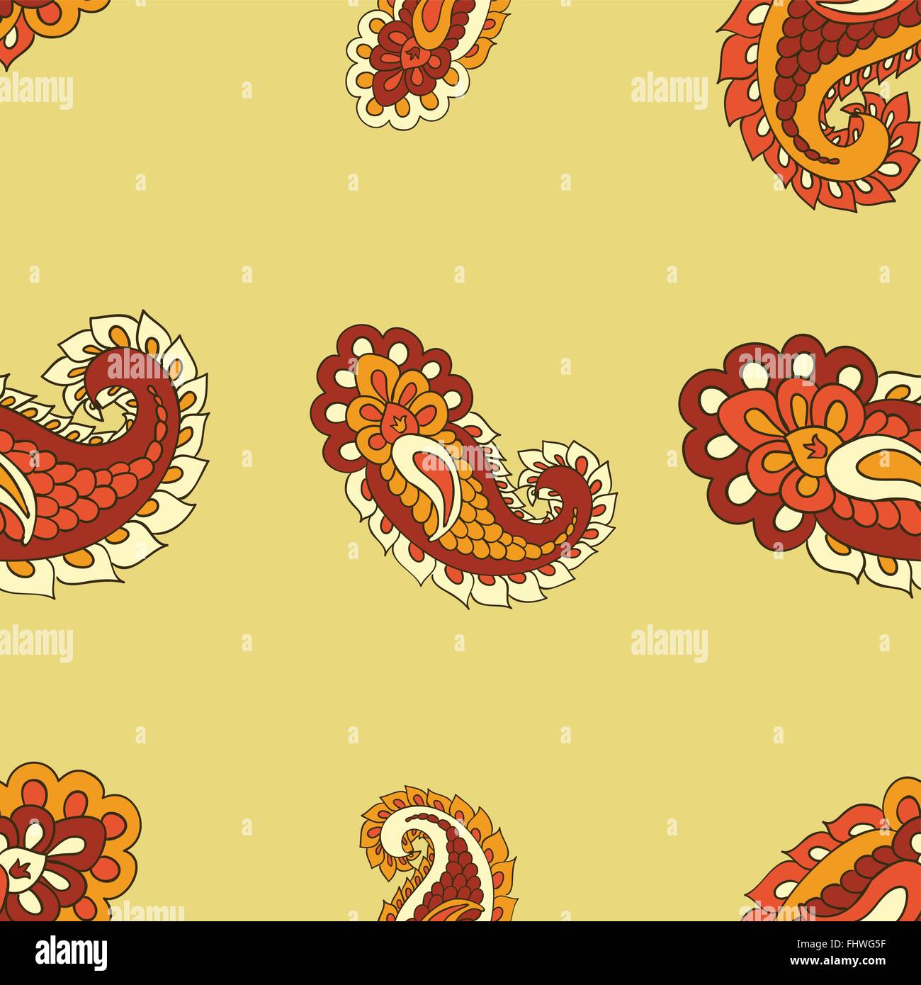 Seamless paisley pattern Stock Vector Image & Art - Alamy