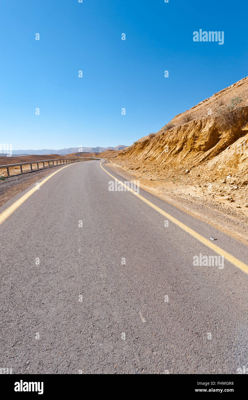 Road in Desert Stock Photo - Alamy