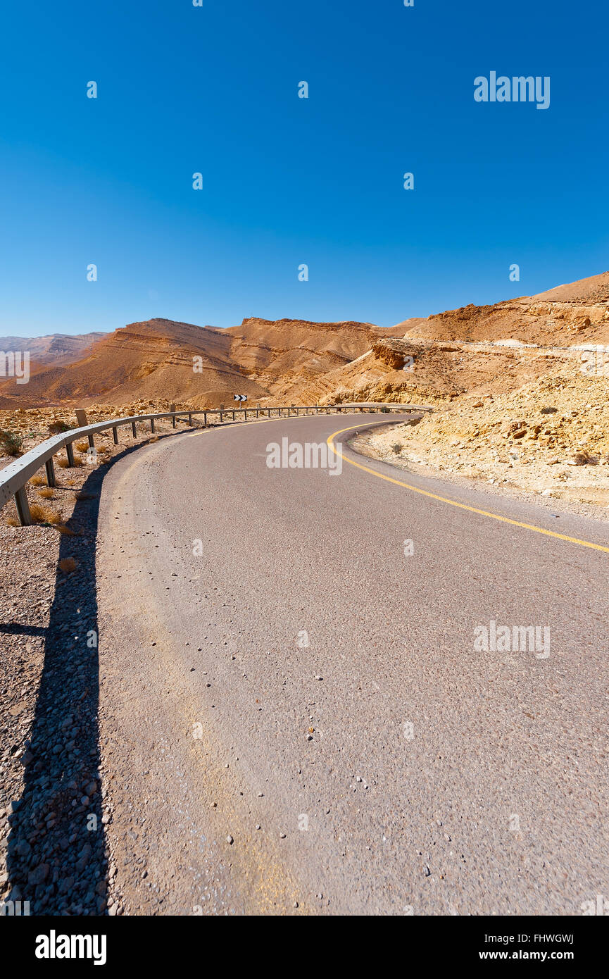 Road in Desert Stock Photo - Alamy