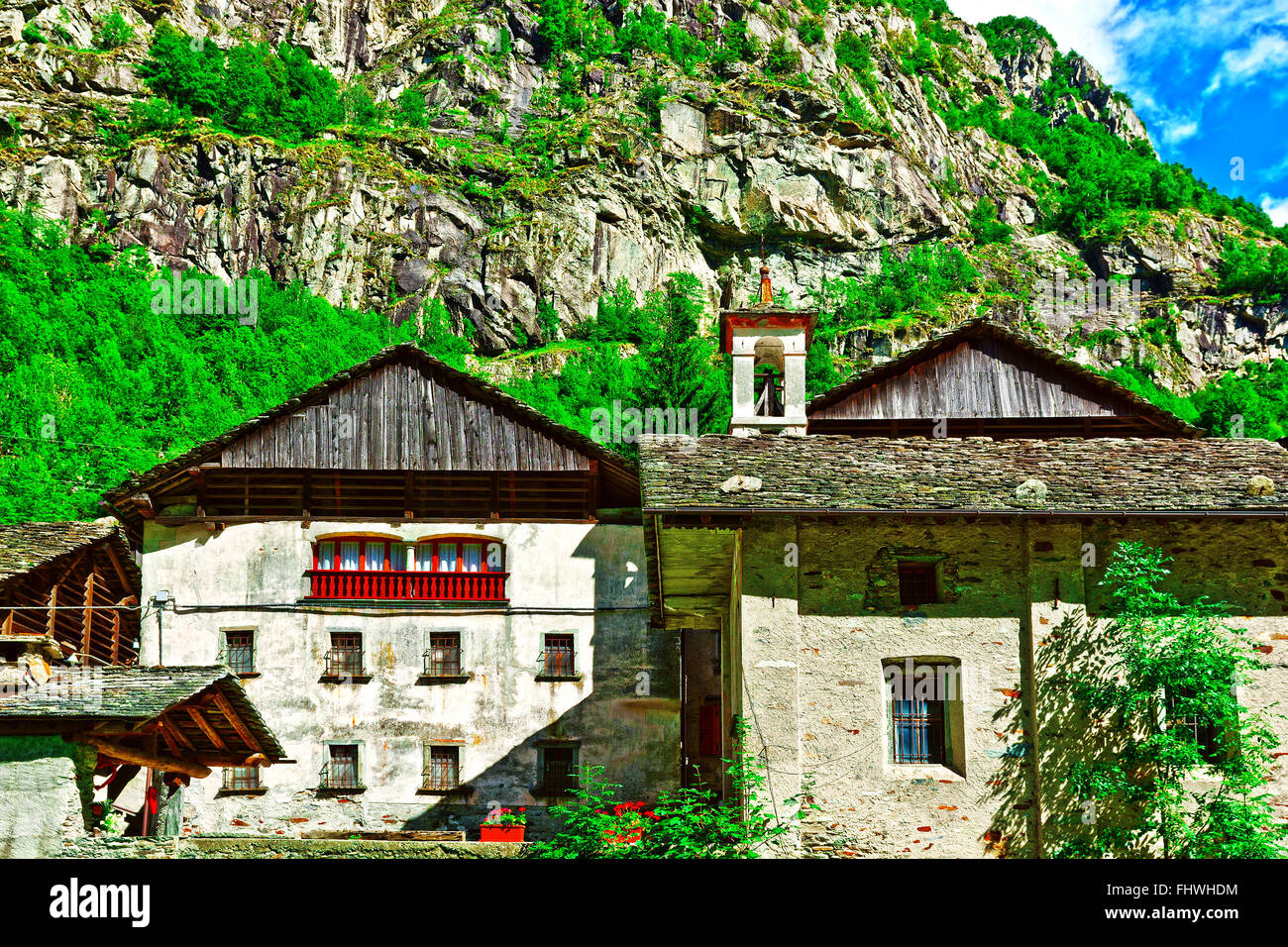 Alpine small village hi-res stock photography and images - Alamy