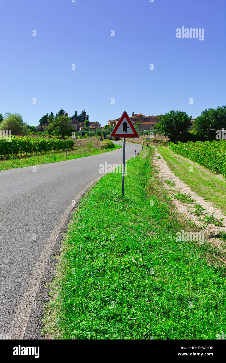 Road sign vineyards hi-res stock photography and images - Alamy