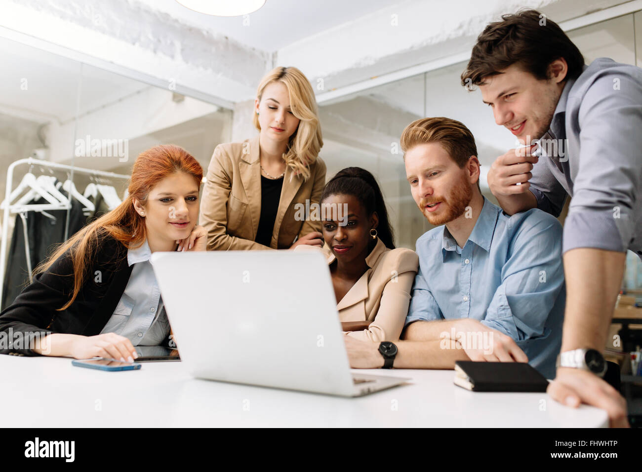 Business people working in modern office Stock Photo - Alamy
