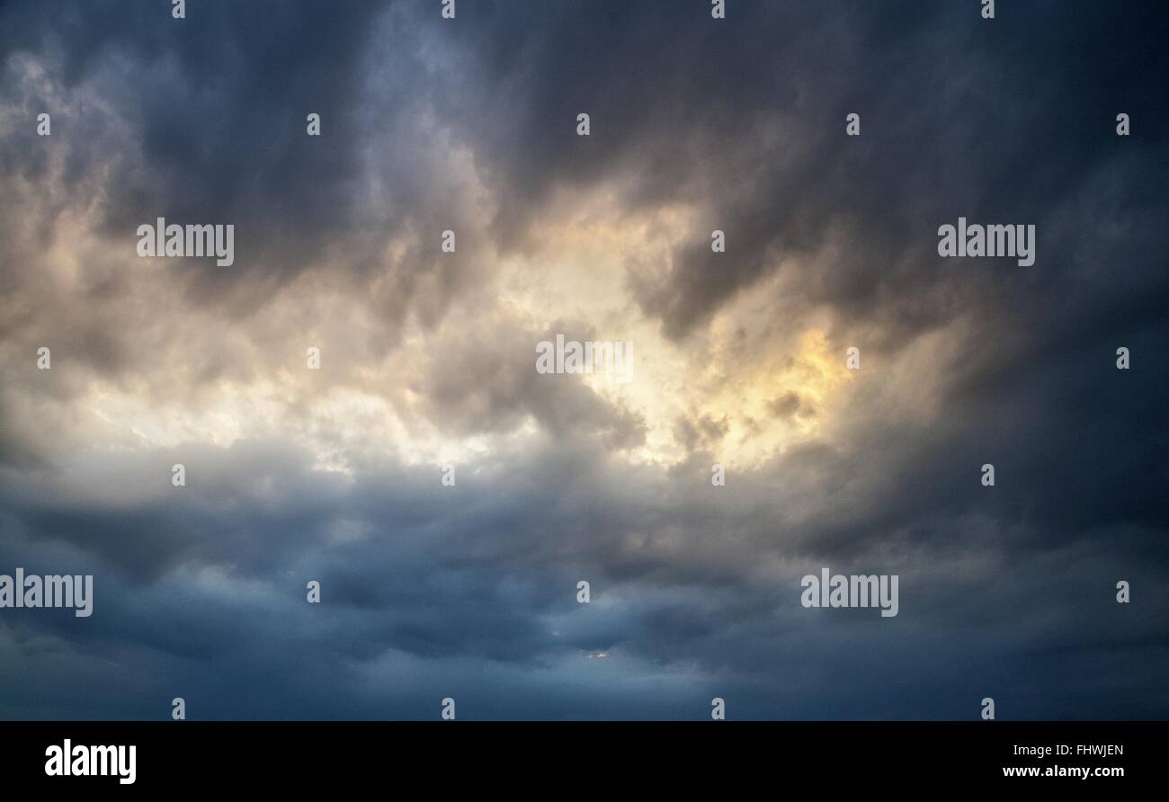 The dark summer clouds threatening storm Stock Photo - Alamy