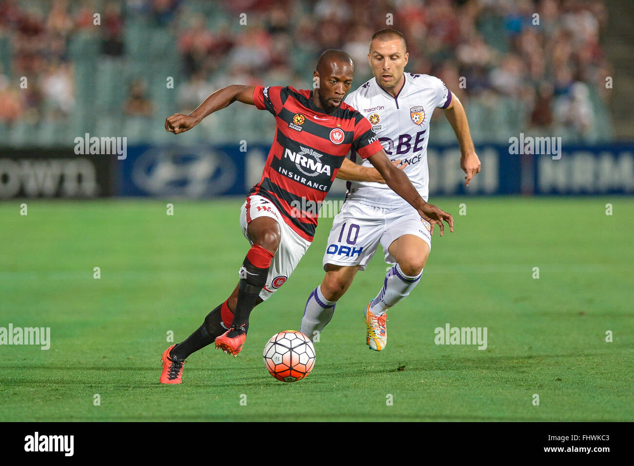 Pirtek Stadium, Parramatta, Australia. 26th Feb, 2016. Hyundai A-League ...