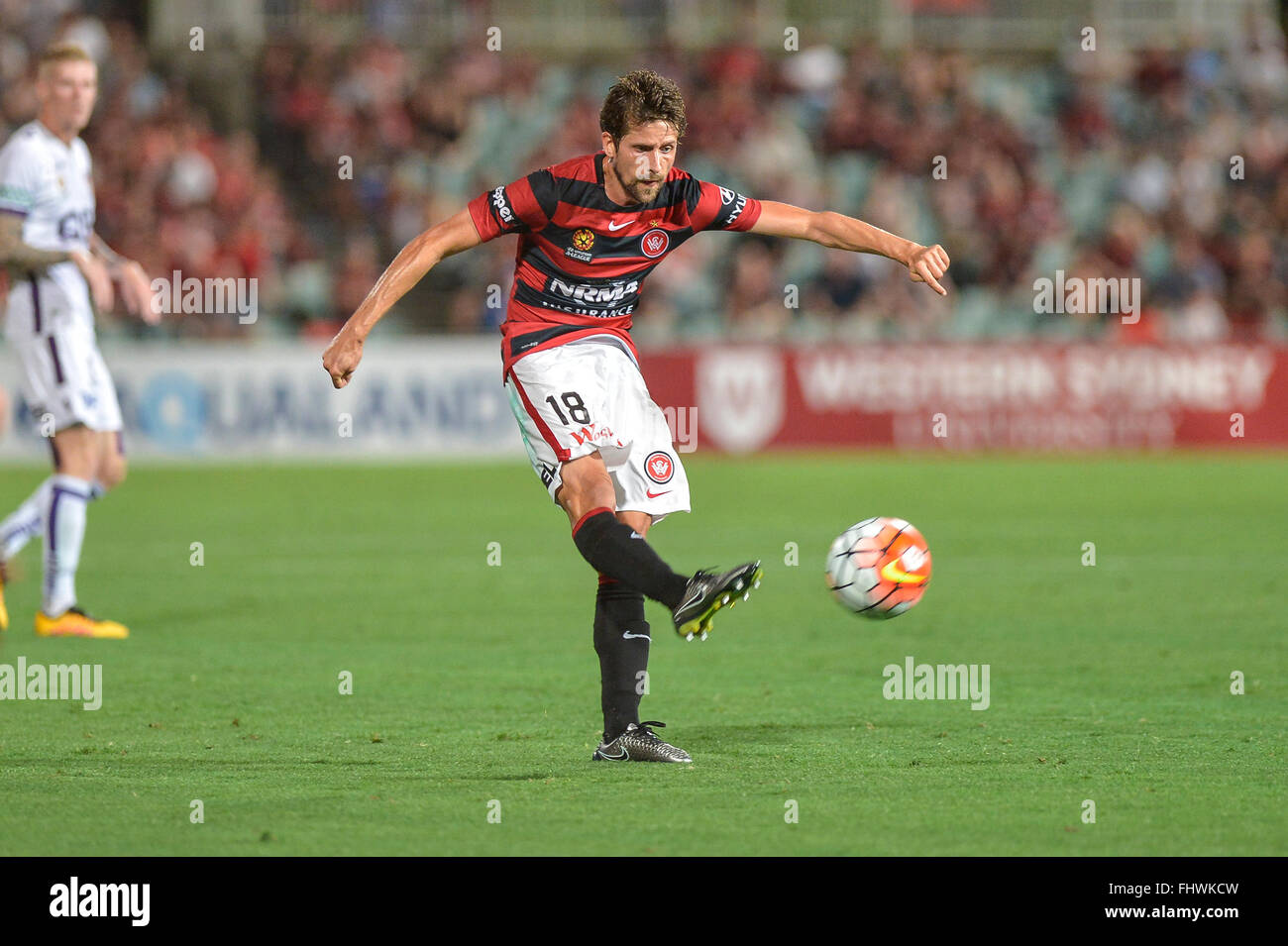 Pirtek Stadium, Parramatta, Australia. 26th Feb, 2016. Hyundai A-League ...