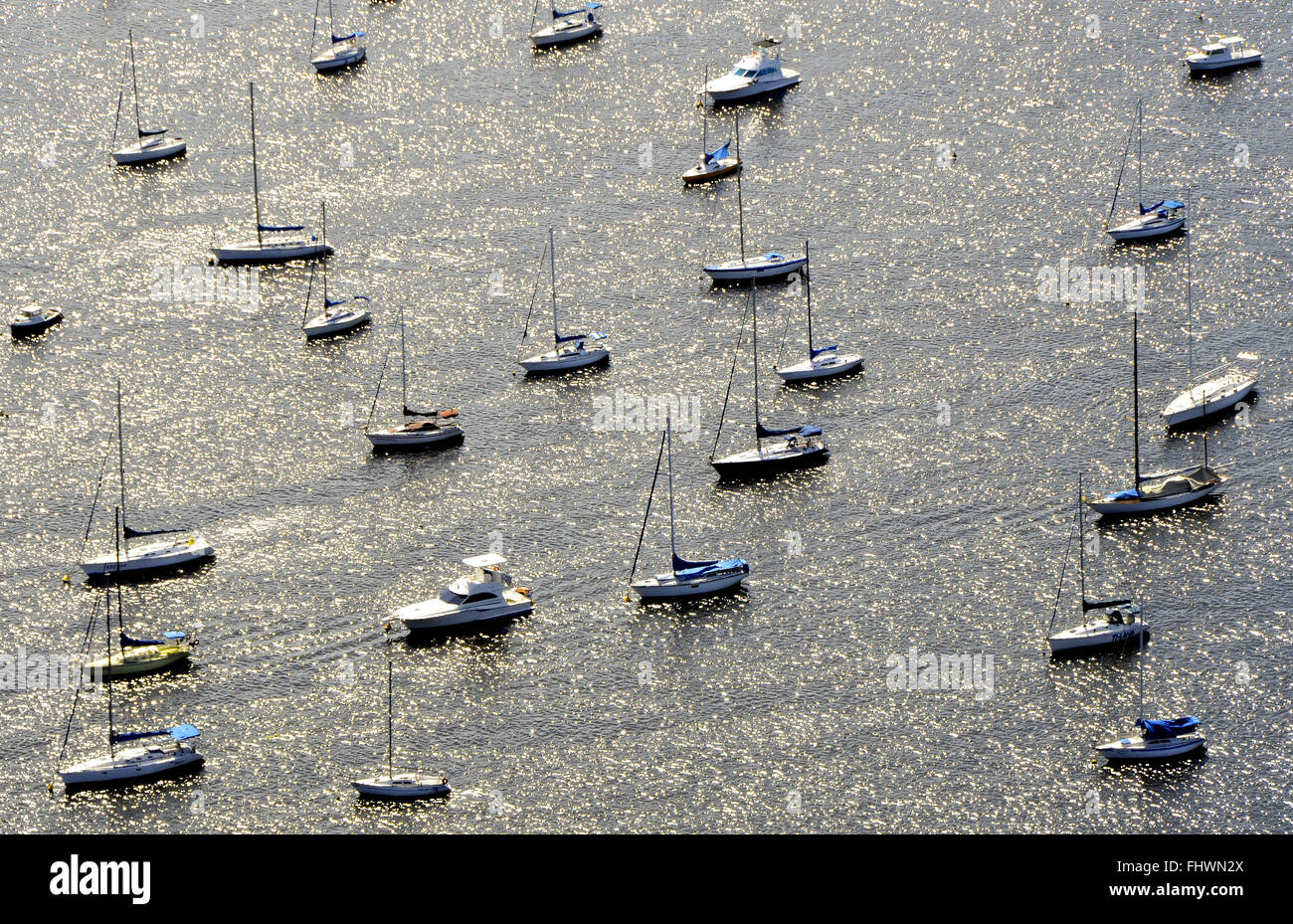 Aerial view of boats hi-res stock photography and images - Alamy