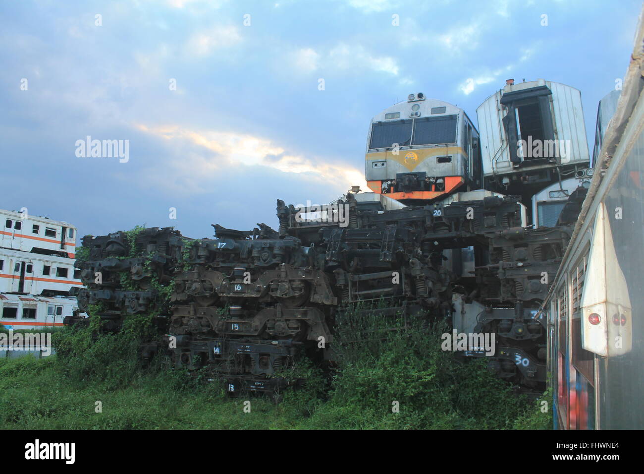 Broken train hi-res stock photography and images - Alamy