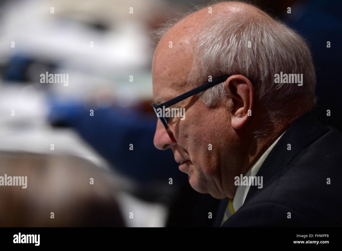 Zurich, Switzerland. 26th Feb, 2016. Greg Dyke, chairman of the English ...