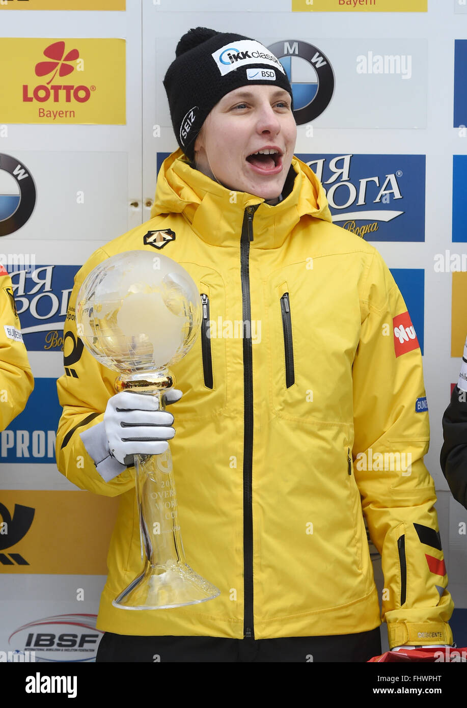 Berchtesgaden, Germany. 26th Feb, 2016. German Skeleton pilot Tina ...
