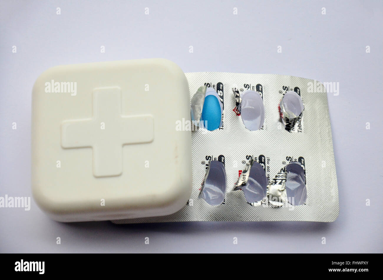 Medicine box and sysblom of International Red Cross and Red Crescent ...