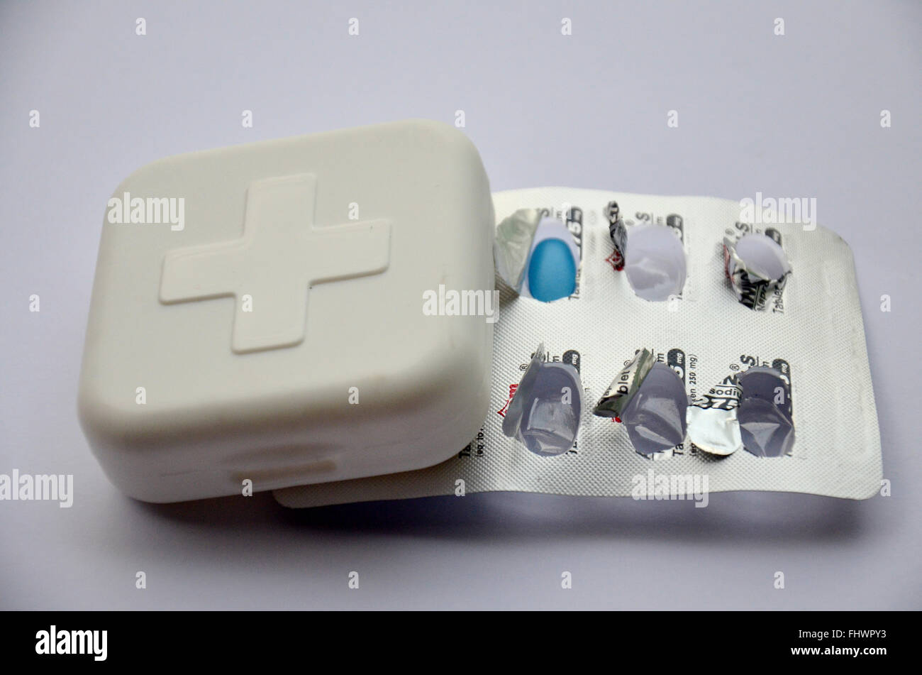 Medicine box and sysblom of International Red Cross and Red Crescent ...