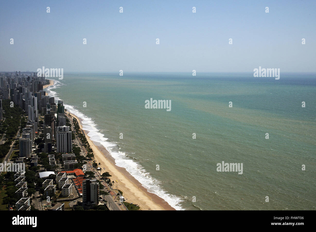 Aerial view of the waterfront of the city of Fortaleza Stock Photo - Alamy