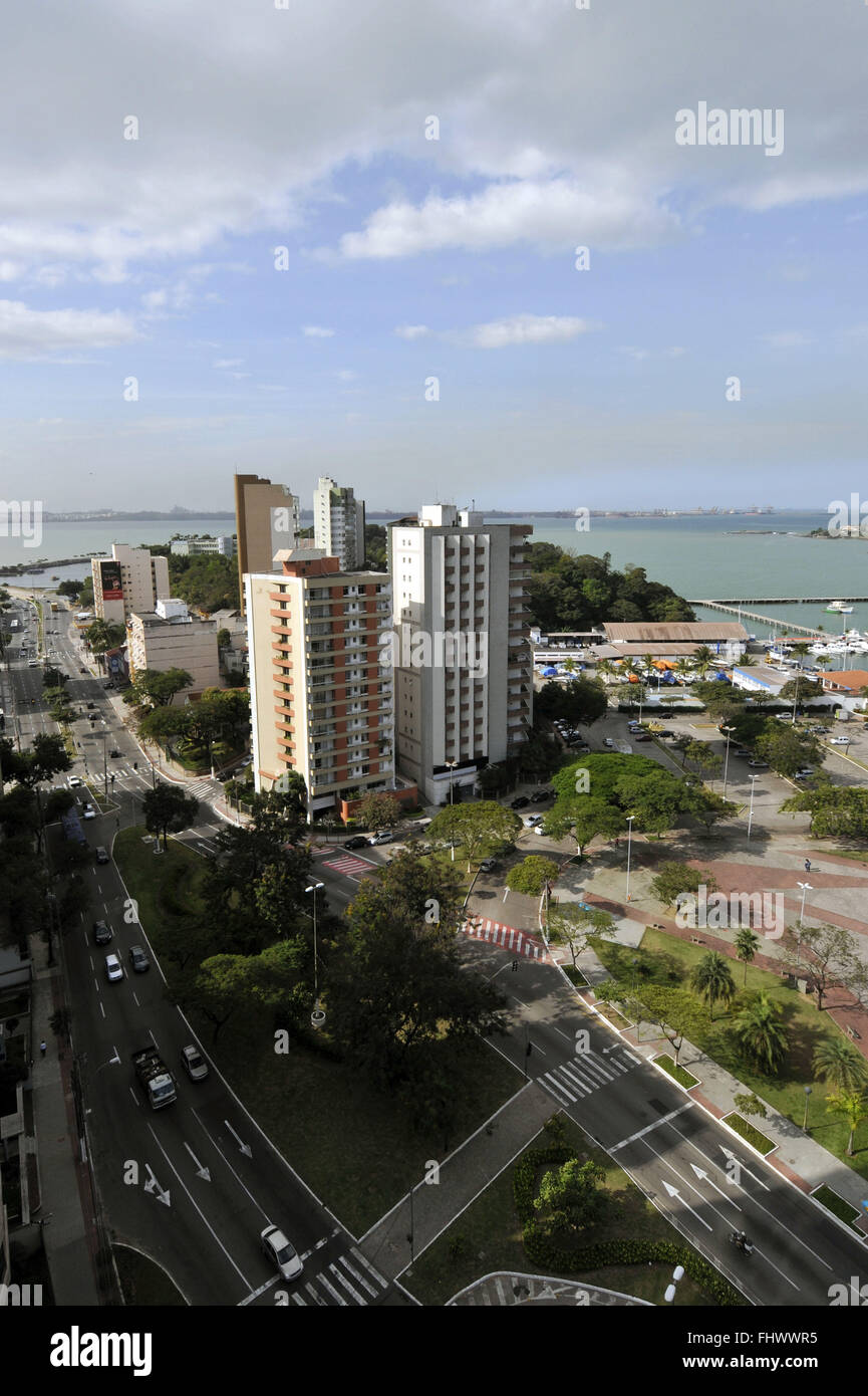 Praia do Canto city of Vitoria - Praca Valentine right Stock Photo - Alamy