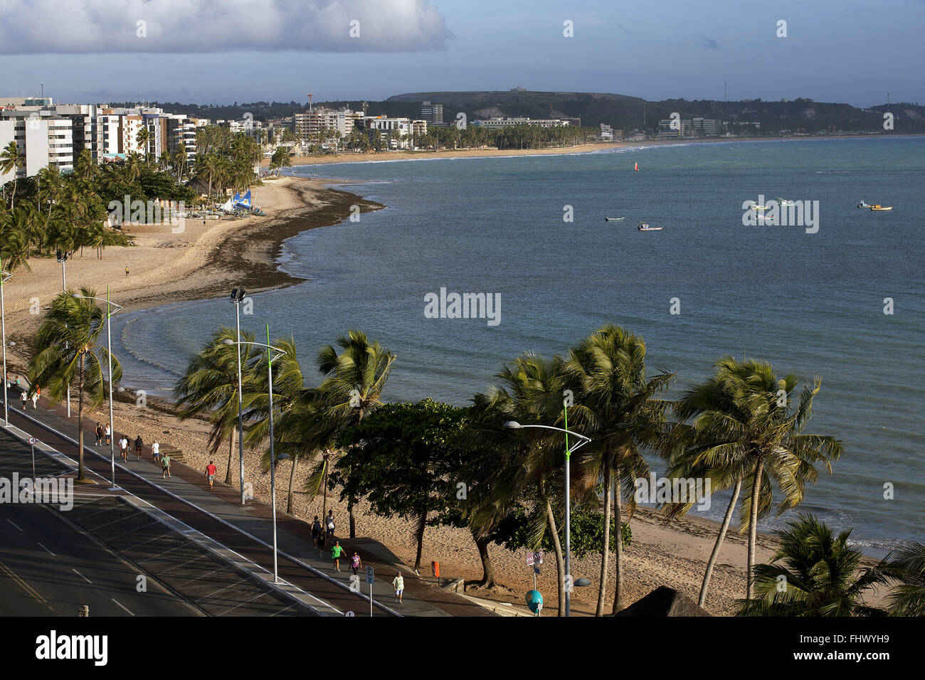 Alvaro Avenue Octacílio - Ponta Verde Beach from the city of Maceio ...
