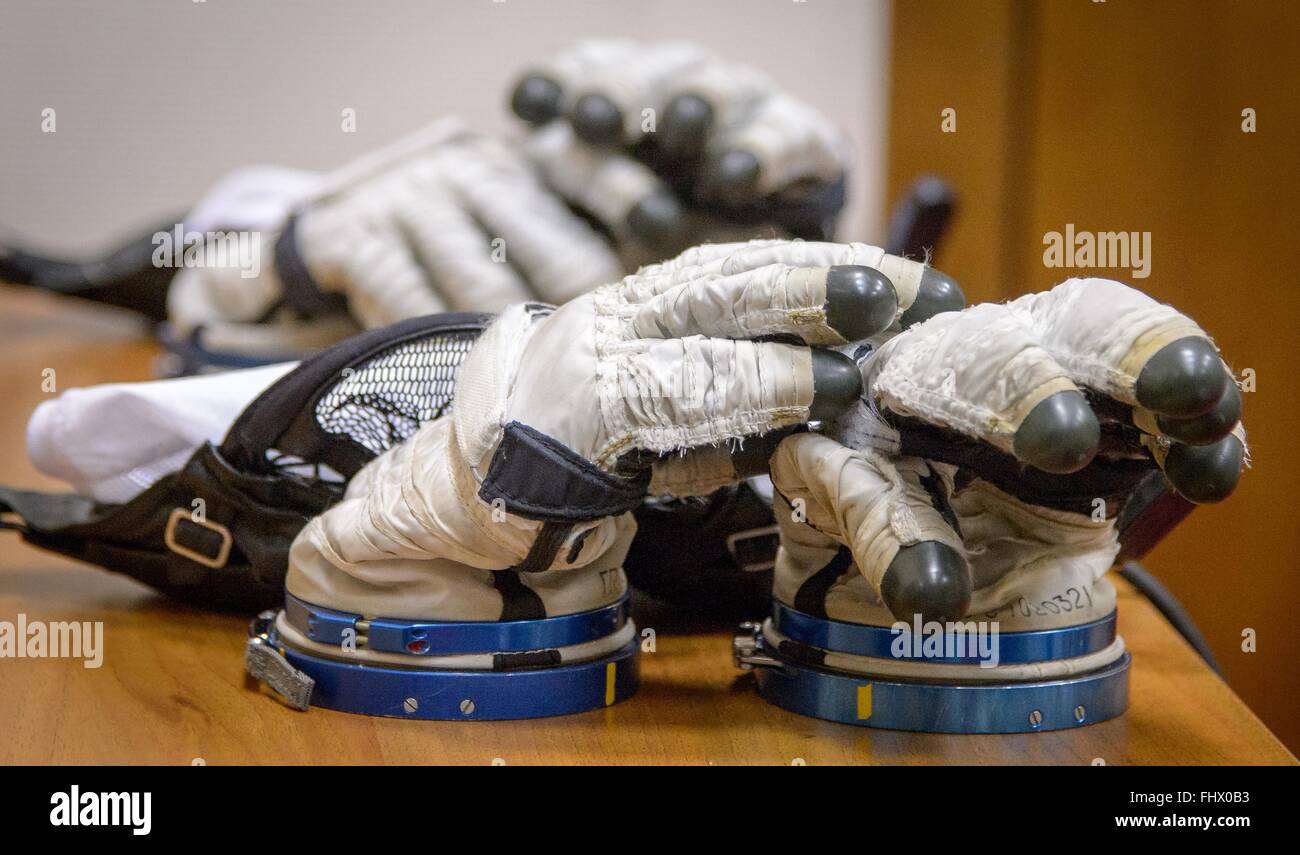 Russian Sokol space suit gloves at the Gagarin Cosmonaut Training ...