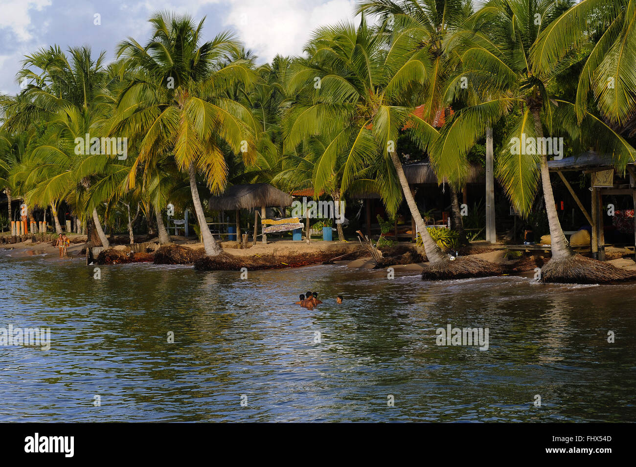 Barra Grande beach in Camamu Bay - Peninsula de Marau Stock Photo - Alamy