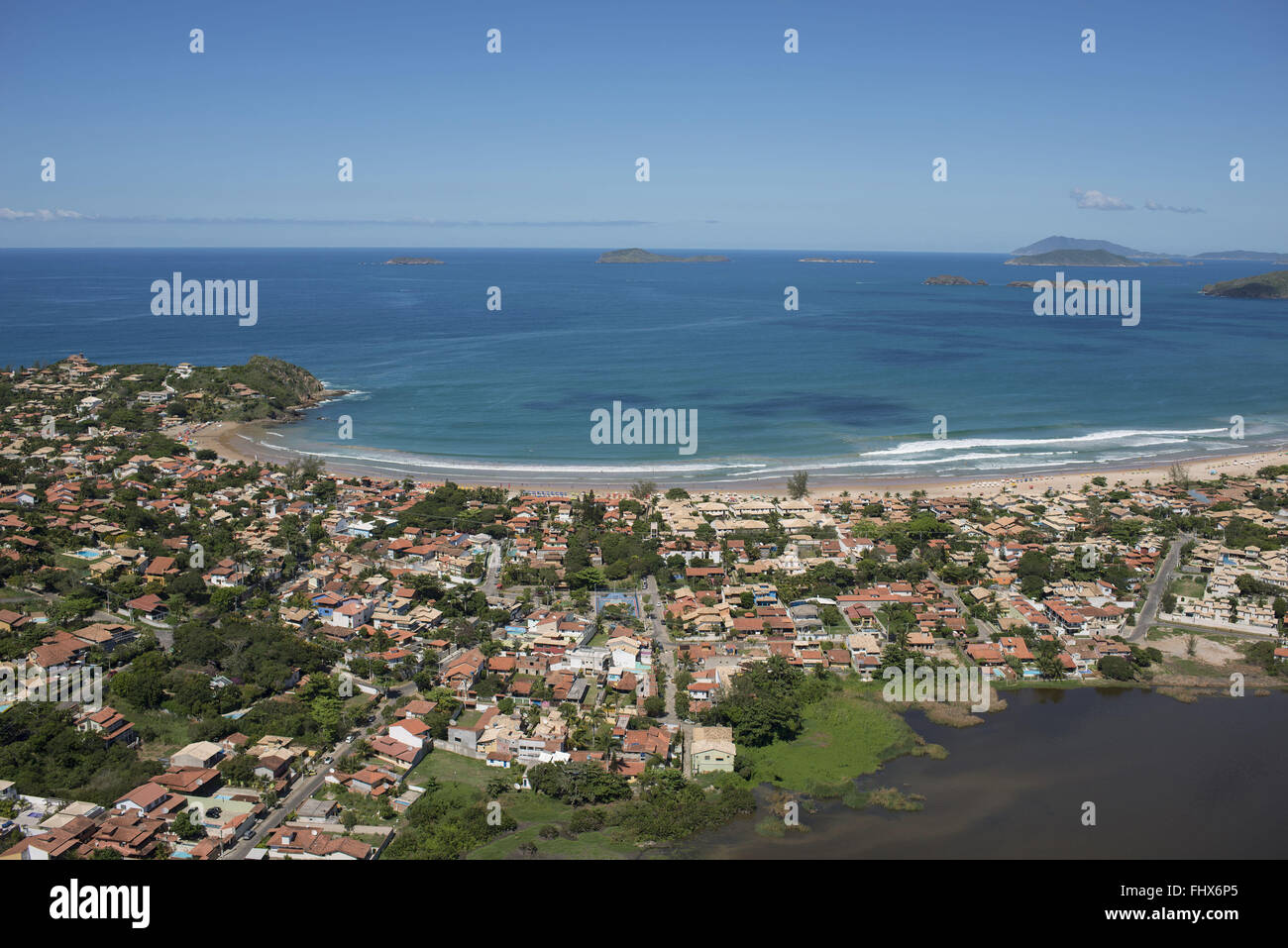 Vista aérea da Praia de Geribá Stock Photo - Alamy
