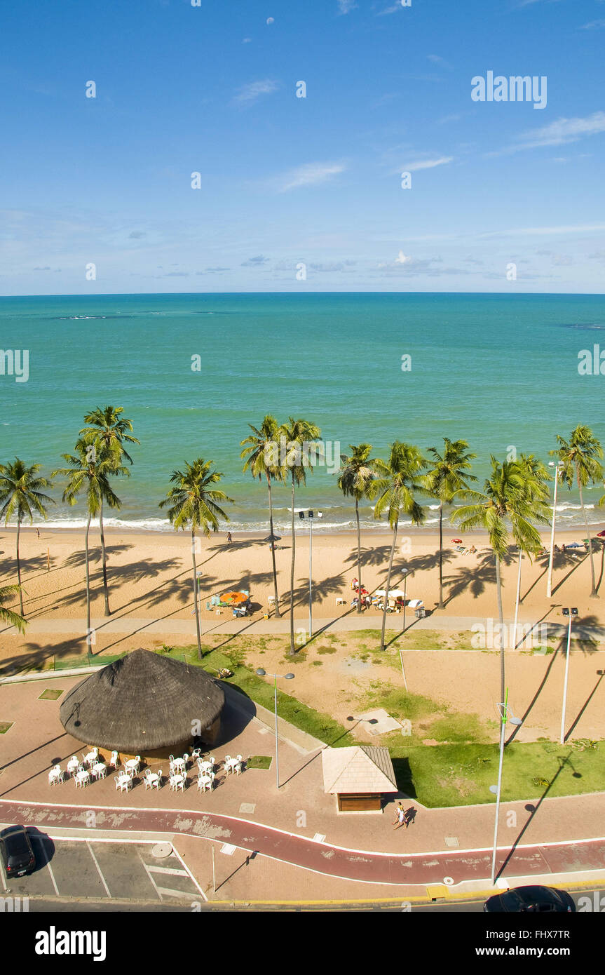 Top view of the Ponta Verde beach city of Maceio Stock Photo - Alamy
