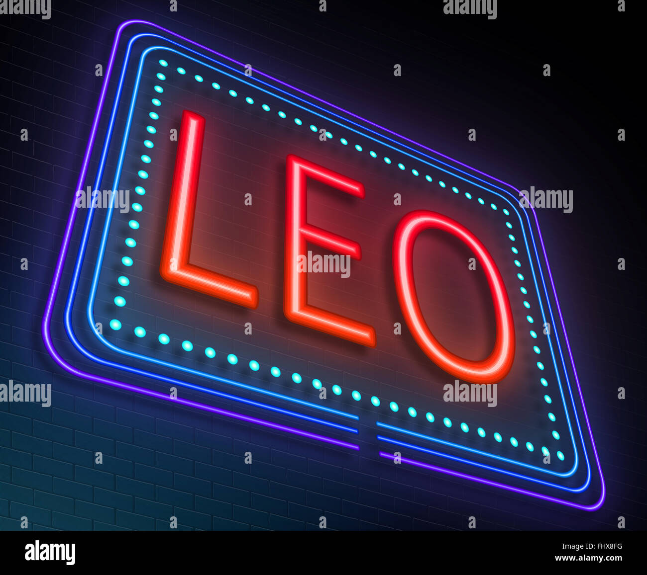 Neon horoscope hi-res stock photography and images - Alamy