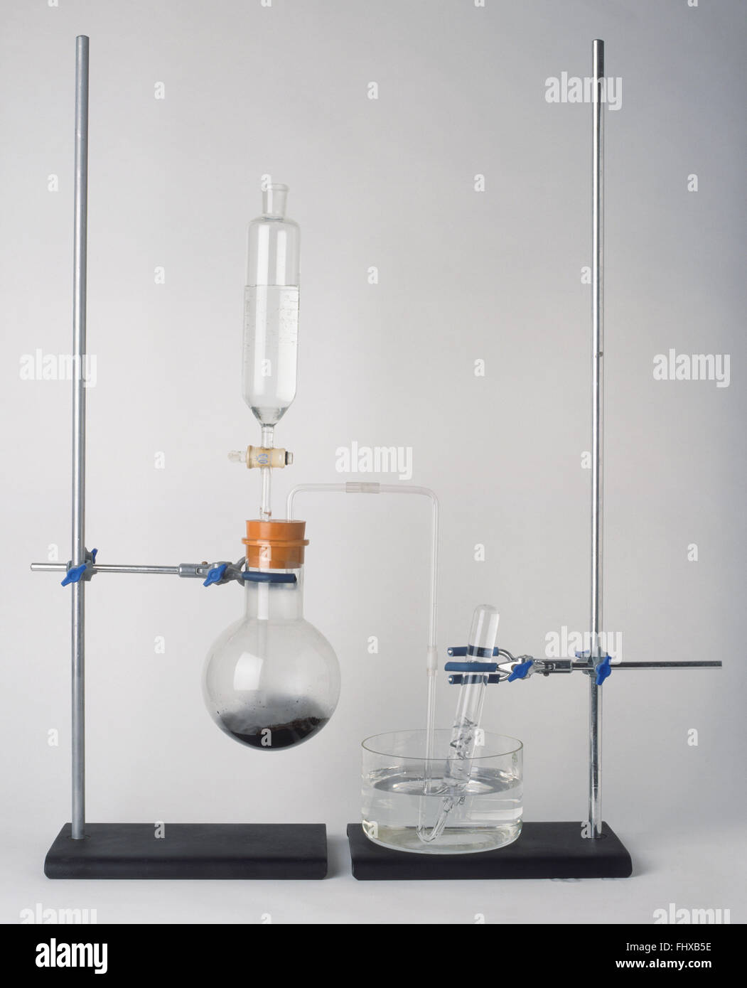 Laboratory apparatus for the production of oxygen from catalytic ...