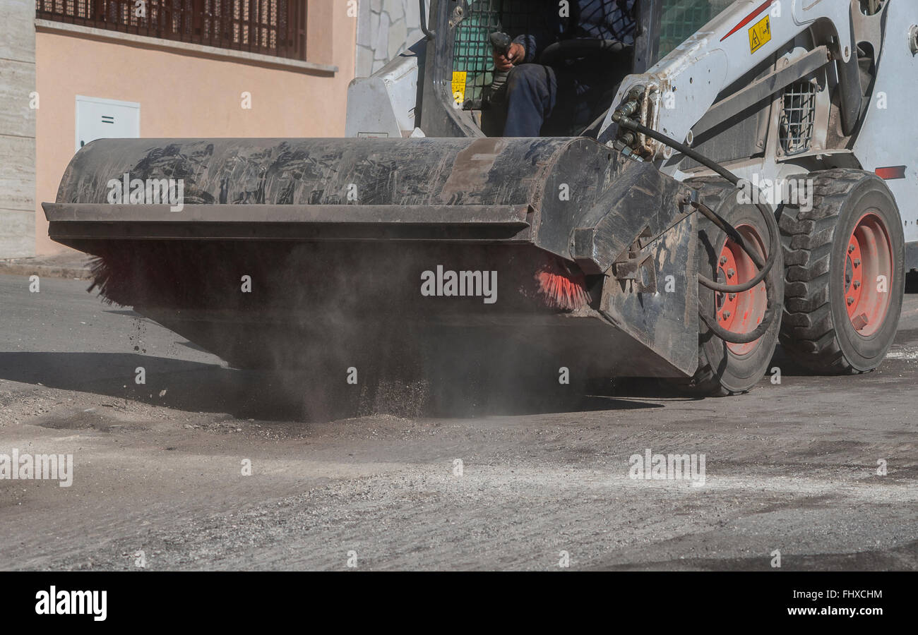 Sweeper attachments mini excavator. The sweeper sweeps, collects and ...