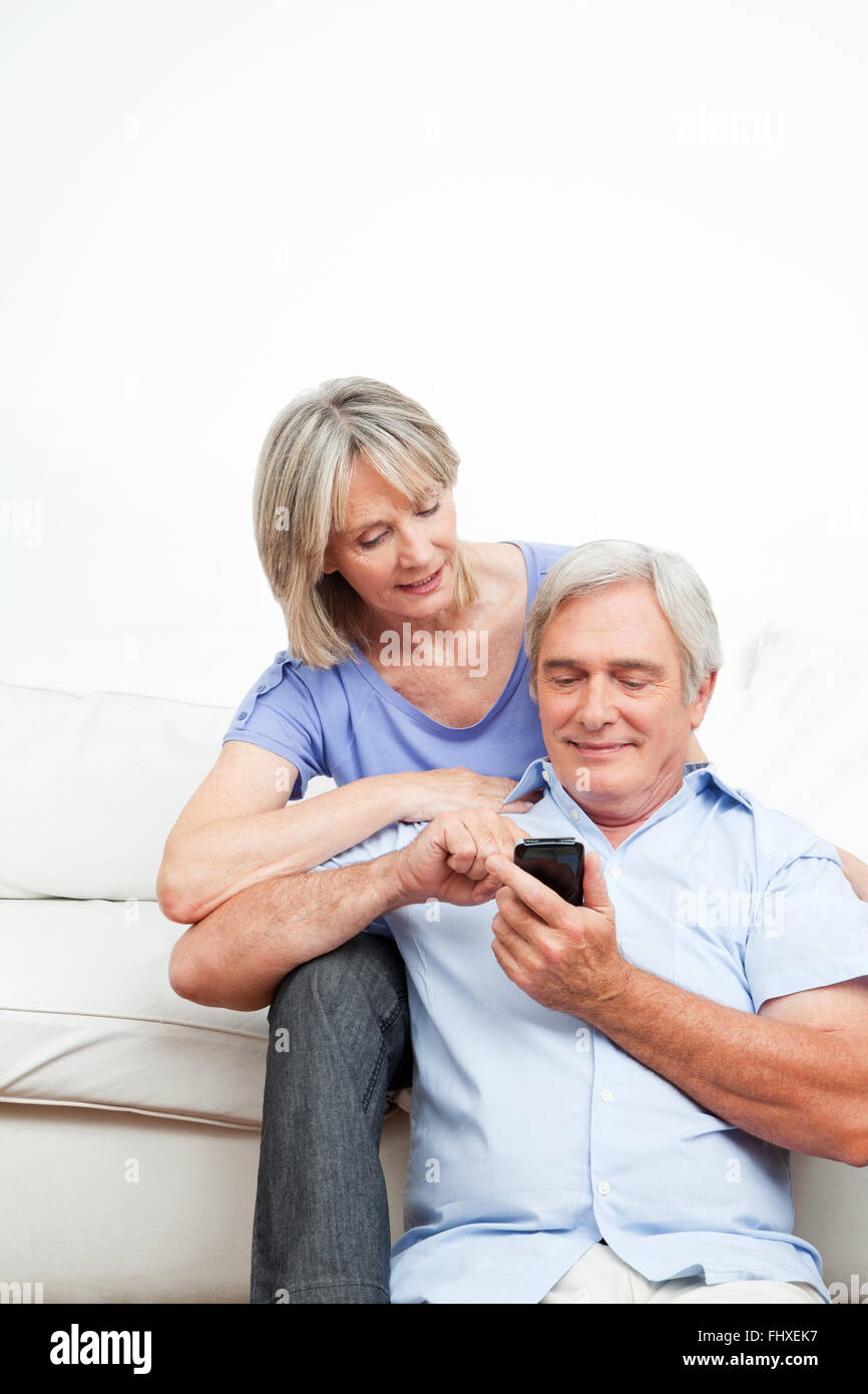 Explaining explanation phone hi-res stock photography and images - Alamy