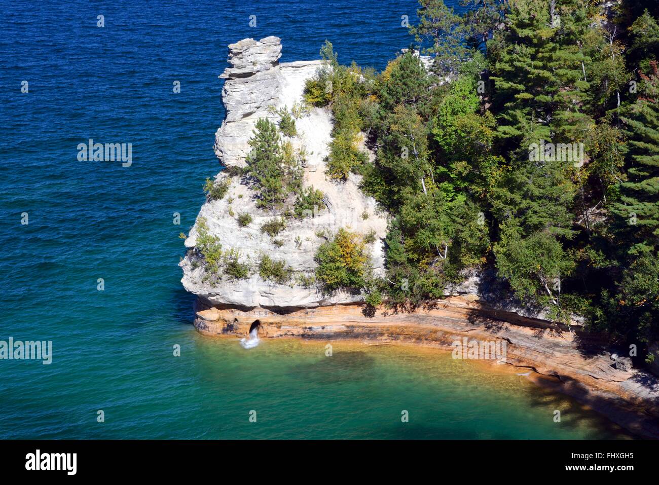 Miner's Castle, Pictured Rocks National Lakeshore, Michigan Stock Photo ...