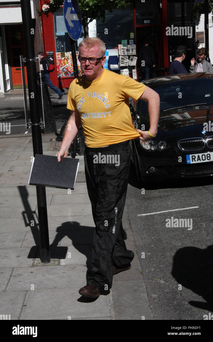 Chris Evans Yellow top on way to work (credit image © Jack Ludlam Stock ...