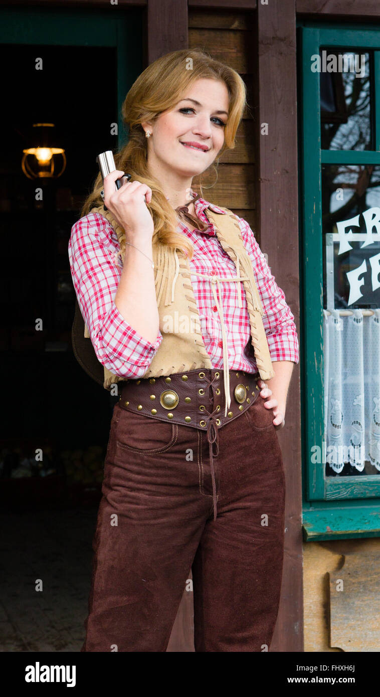 Susan Sideropoulos as Ellen Patterson posing at the site of this year's ...