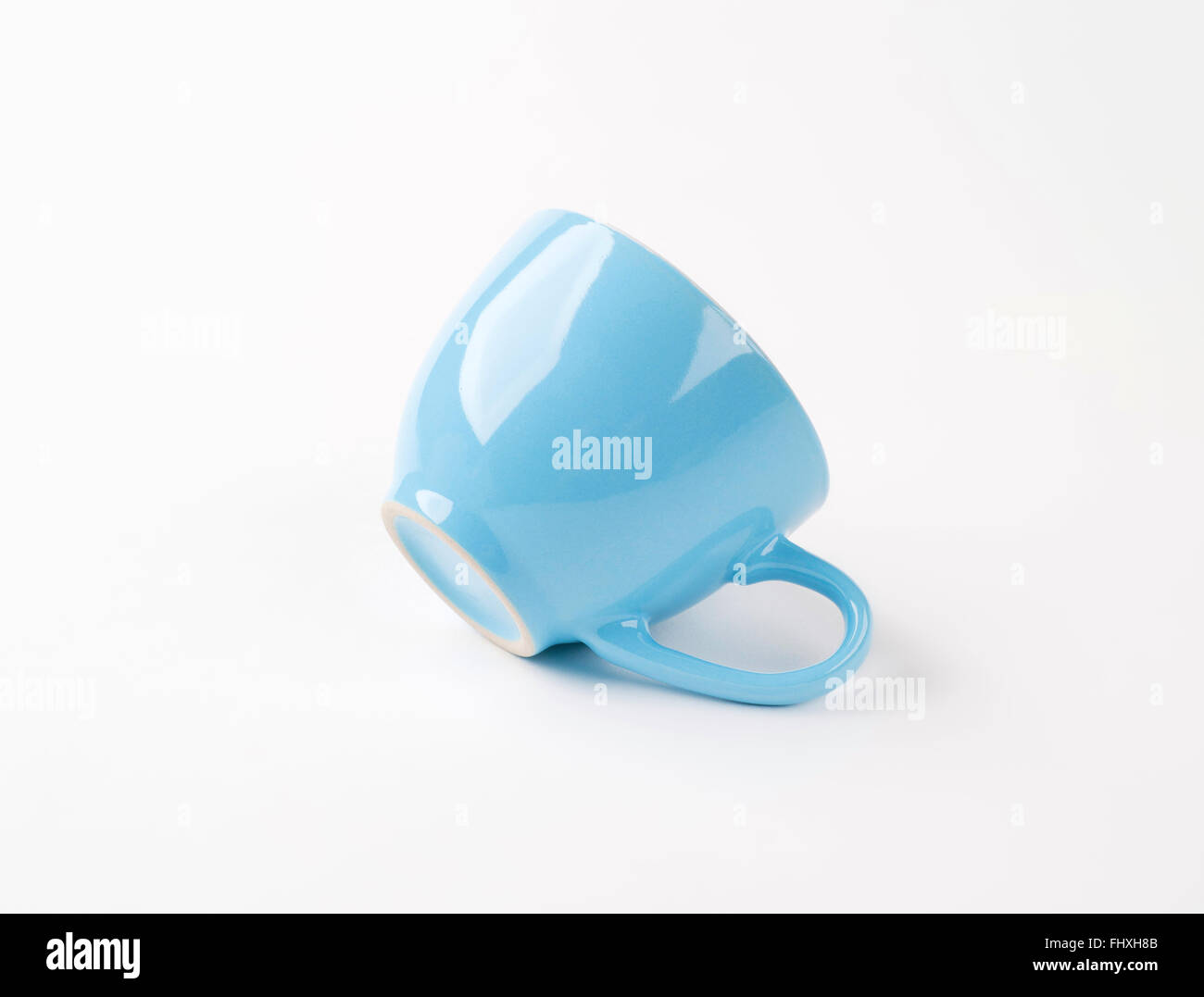 blue tea cup on white background Stock Photo - Alamy