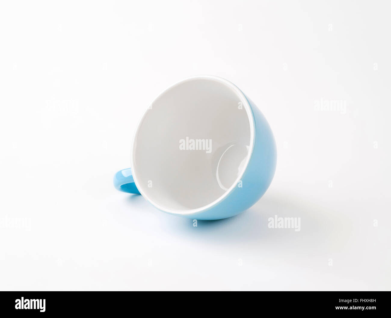 blue tea cup on white background Stock Photo - Alamy