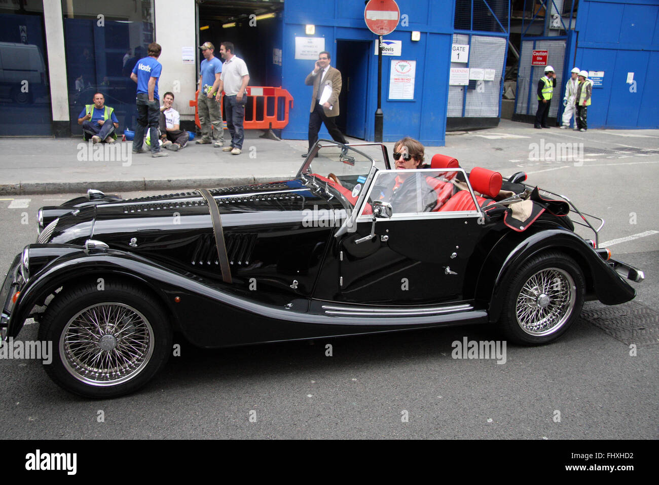 Jonathan Ross in His Classic Sports car (credit image © Jack Ludlam ...