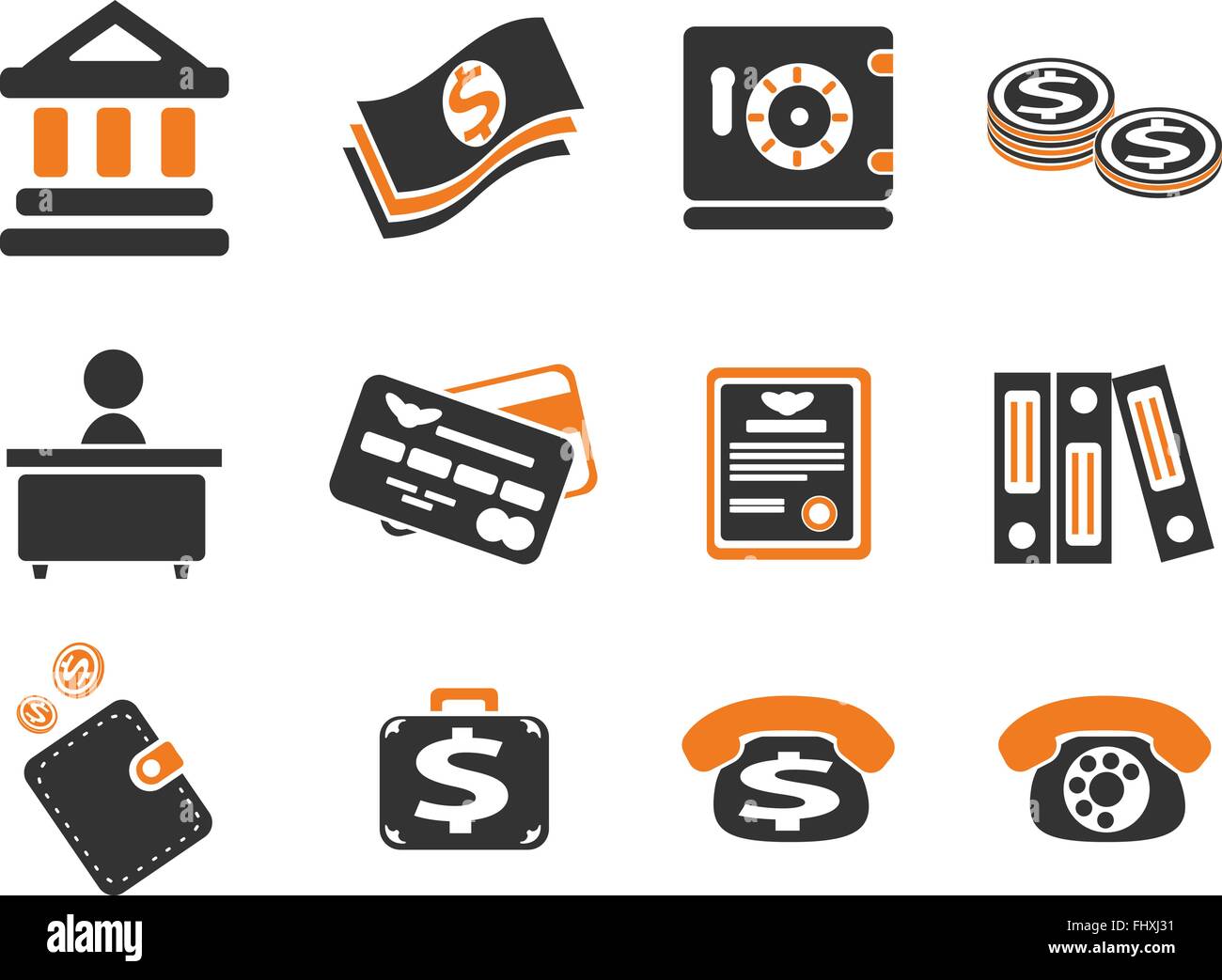 money symbols web icons for user interface design Stock Vector Image ...