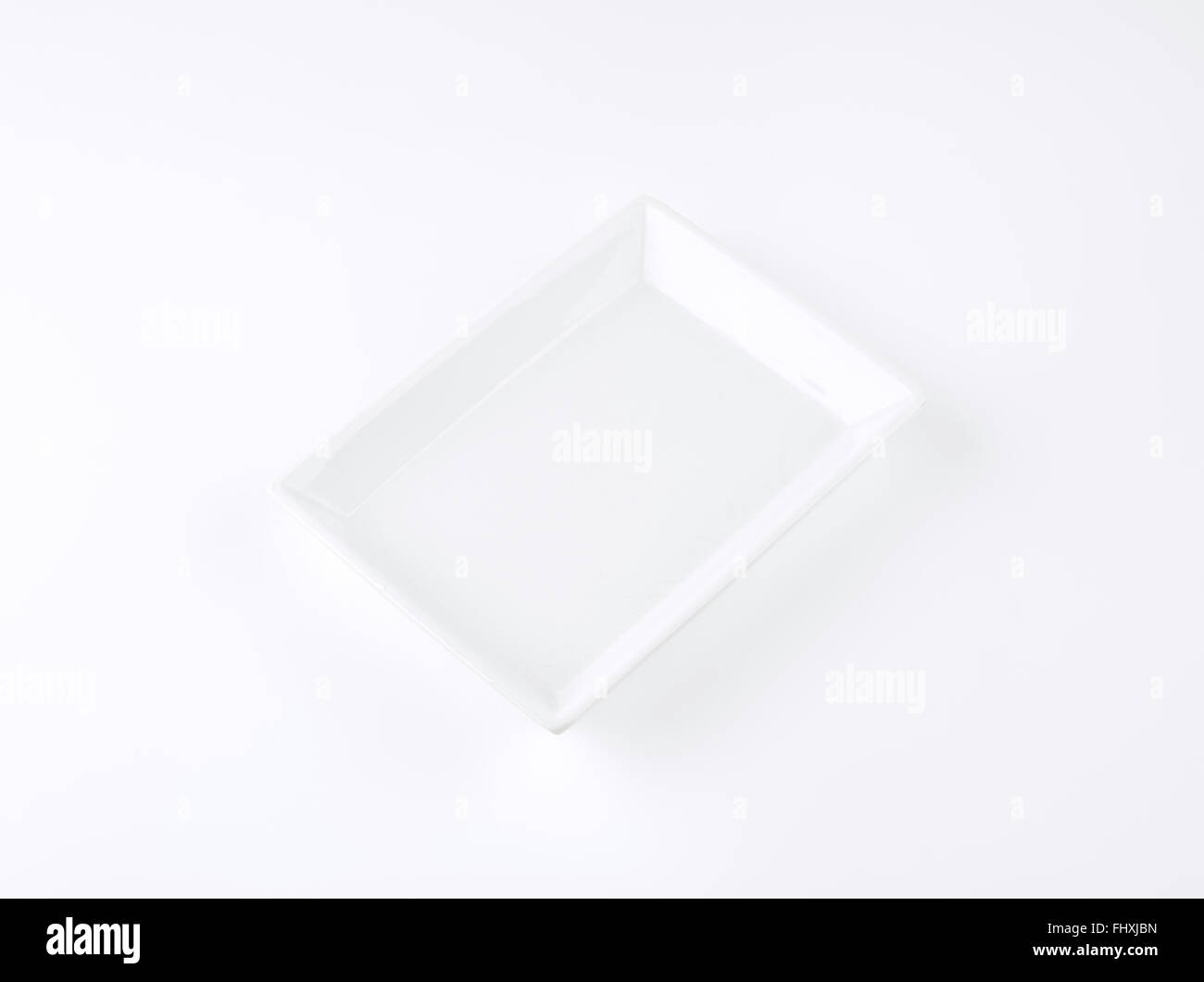 white rectangular bowl on white background Stock Photo - Alamy