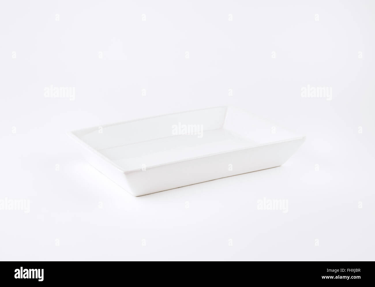 white rectangular bowl on white background Stock Photo - Alamy