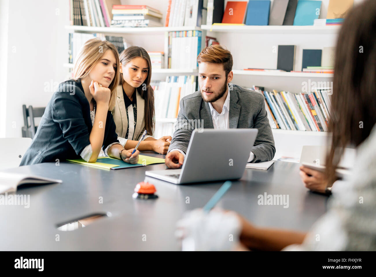 Team of architects and designer discussing future plans Stock Photo - Alamy