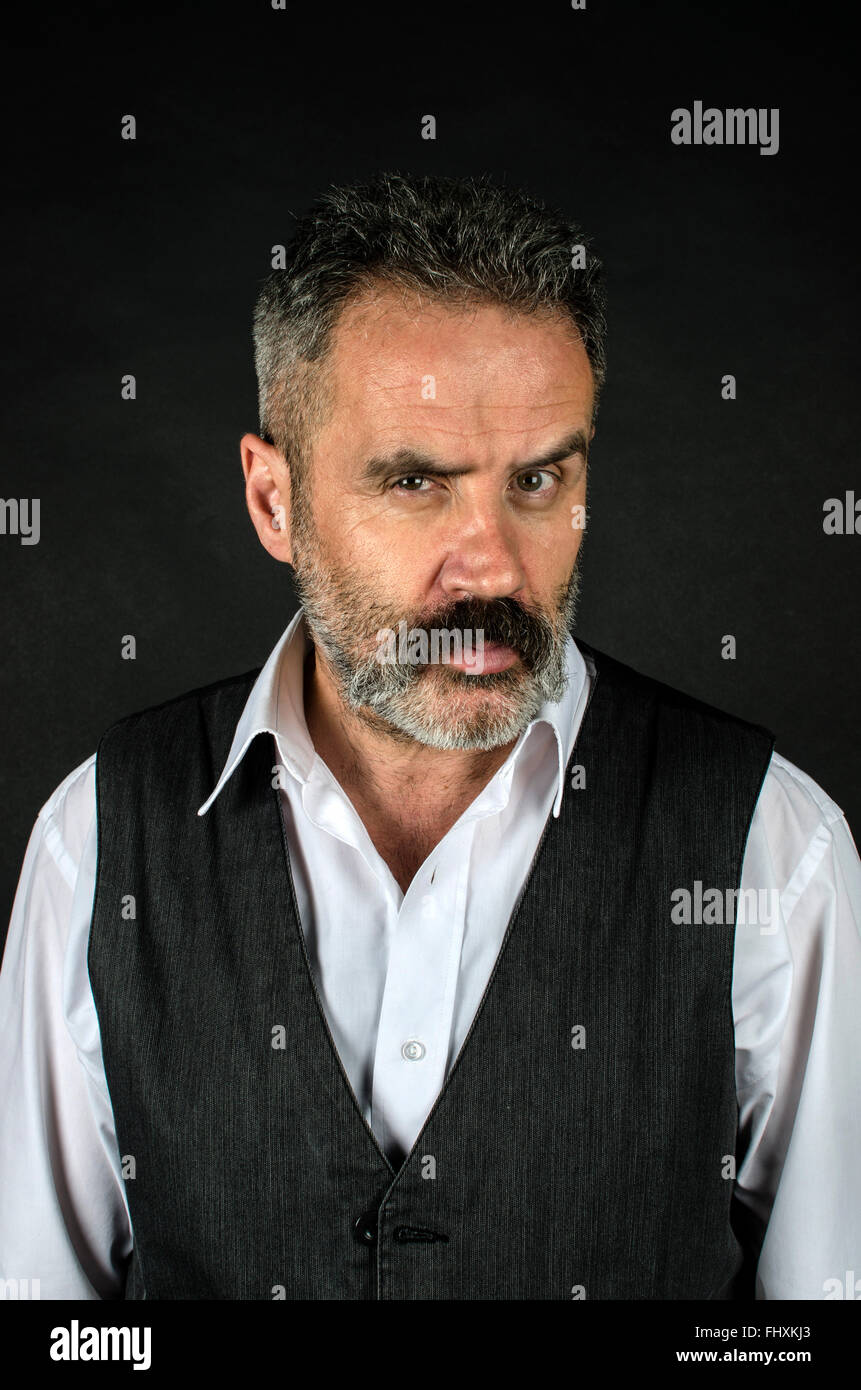 Moustached hi-res stock photography and images - Alamy