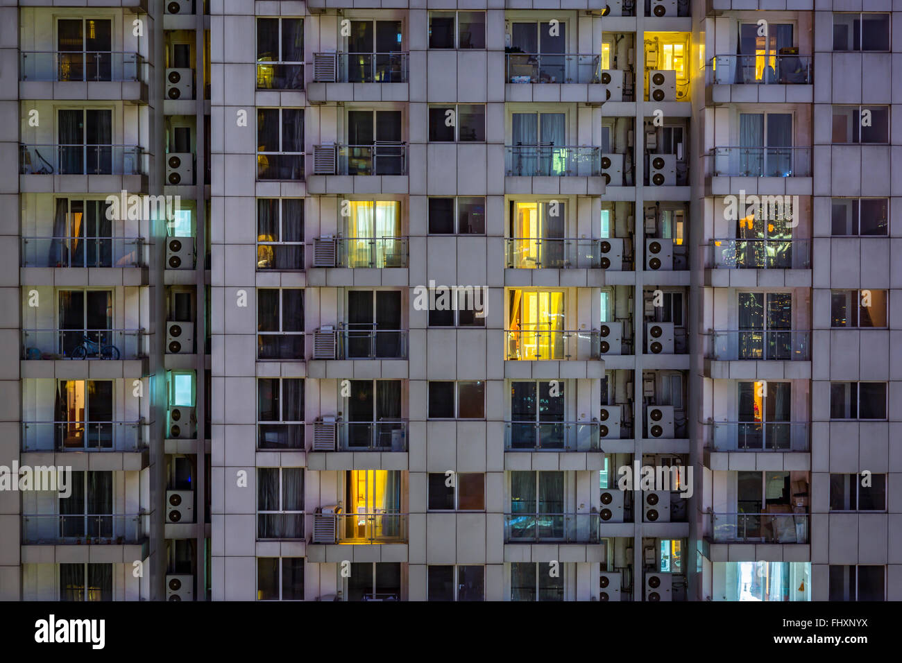 Shanghai city building and residential area and high rise building ...