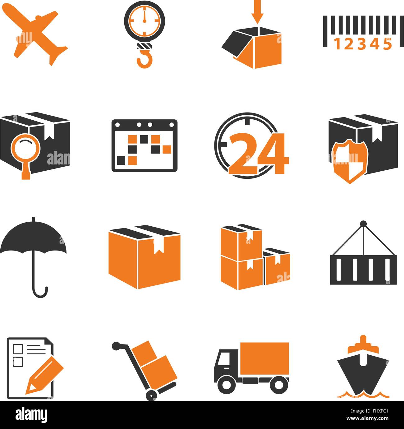 delivery service web icons for user interface design Stock Vector Image ...