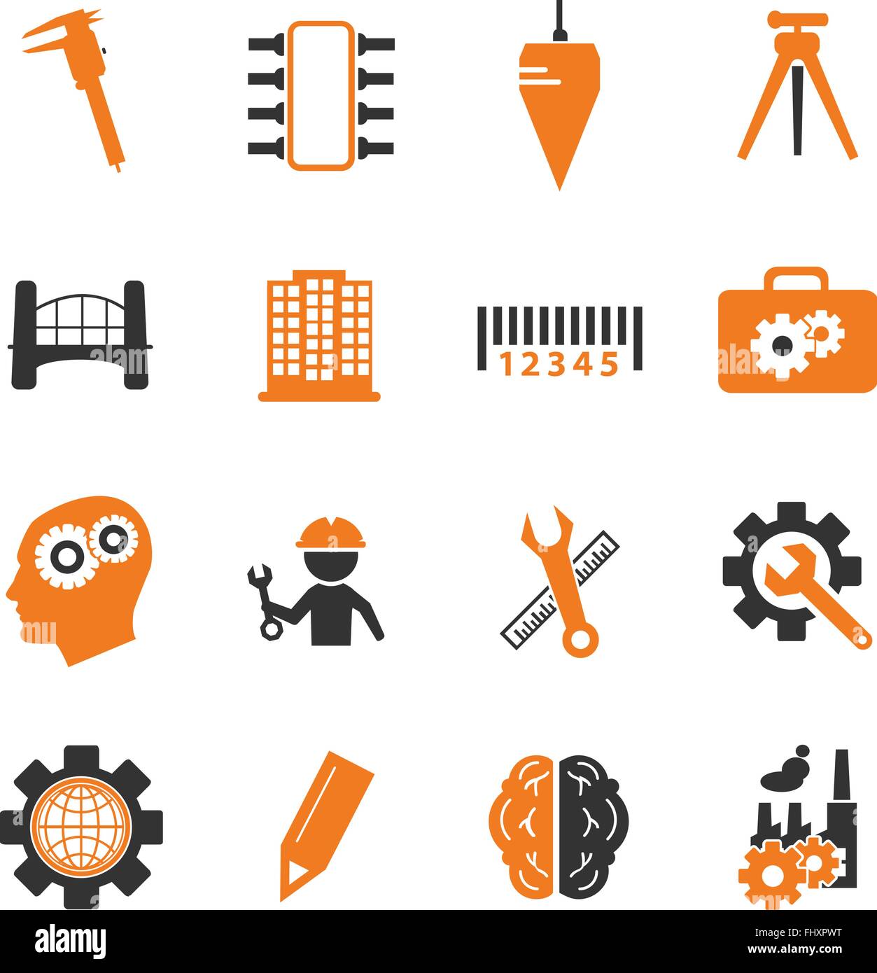 engineering web icons for user interface design Stock Vector Image ...