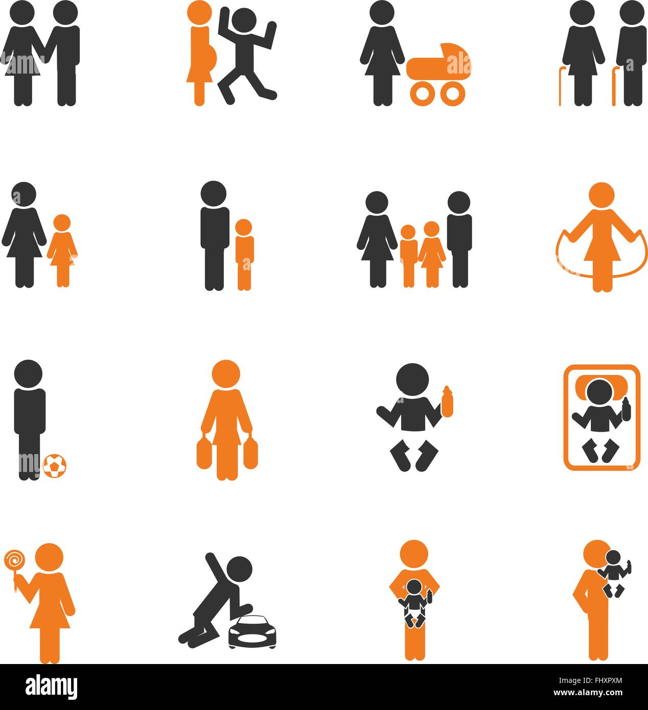 family web icons for user interface design Stock Vector Image & Art - Alamy