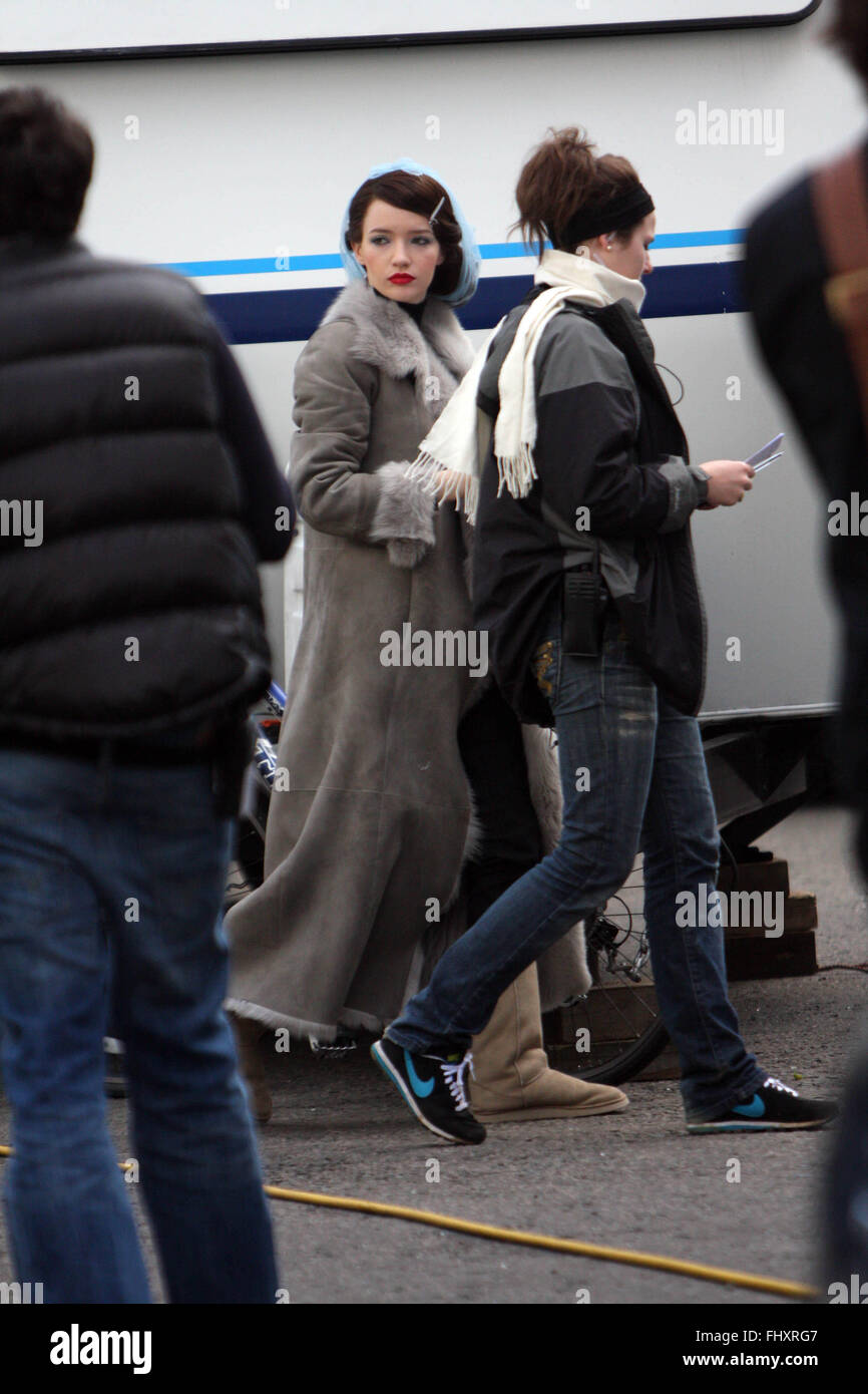 Various shots from St Trinian's film set The Legend of Fritton's Gold ...