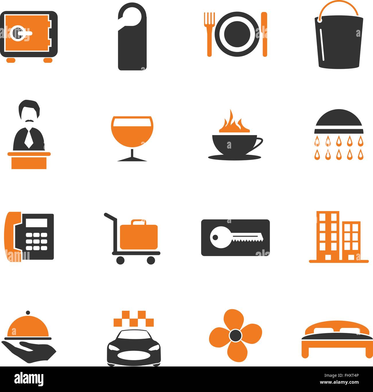 hotel service web icons for user interface design Stock Vector Image ...