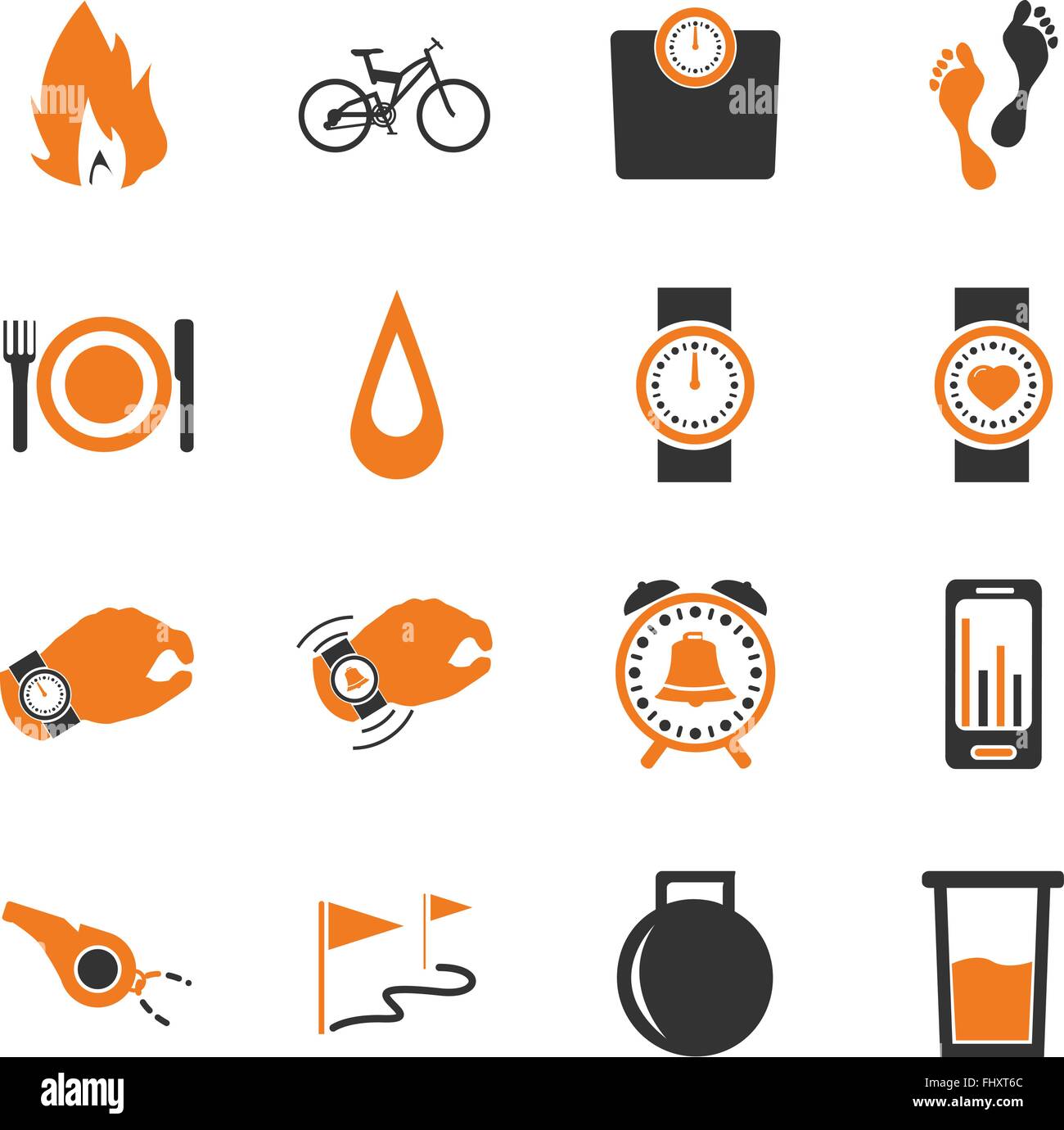 monitoring apps web icons for user interface design Stock Vector Image ...