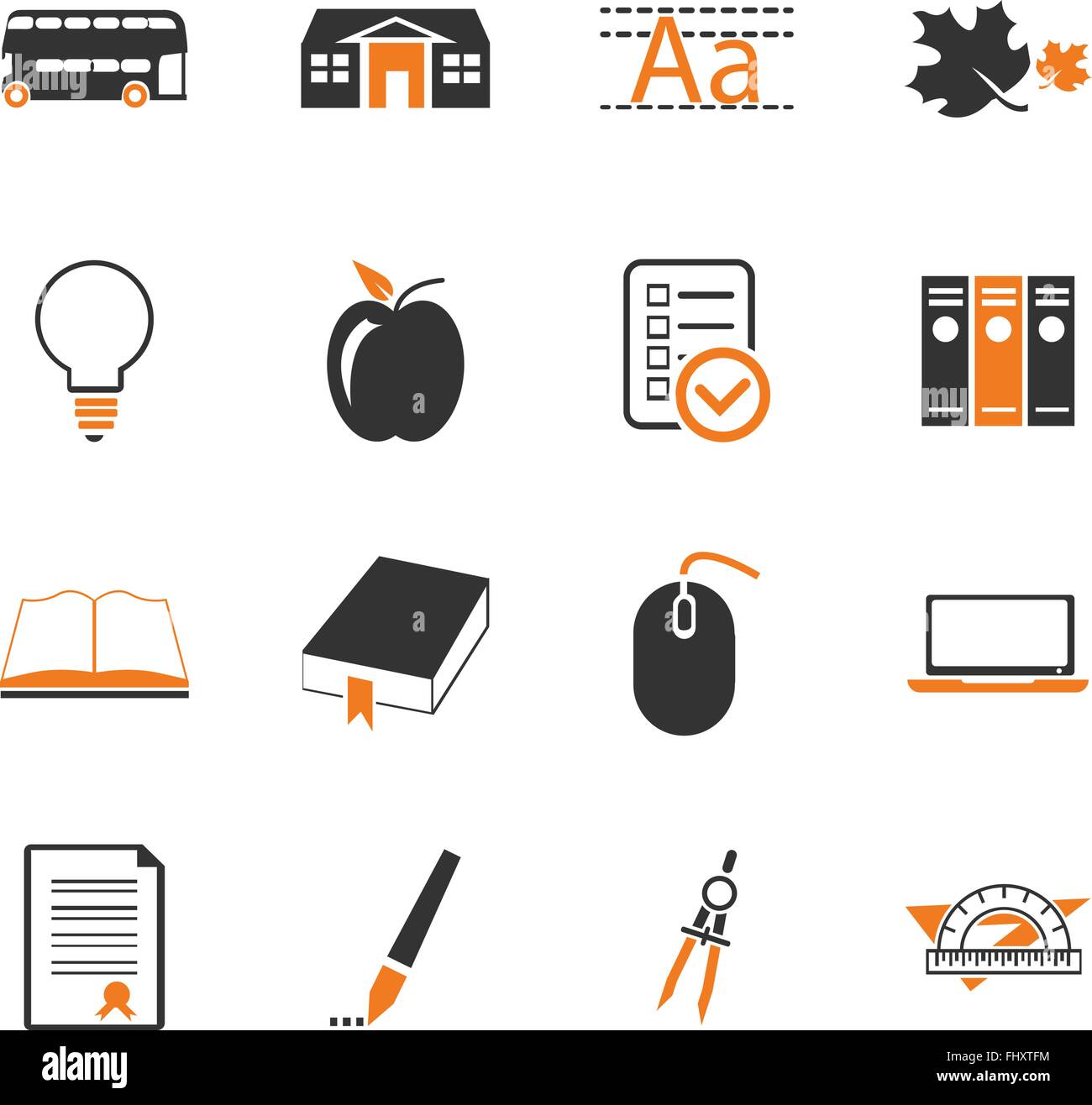 School web icons user Stock Vector Images - Alamy