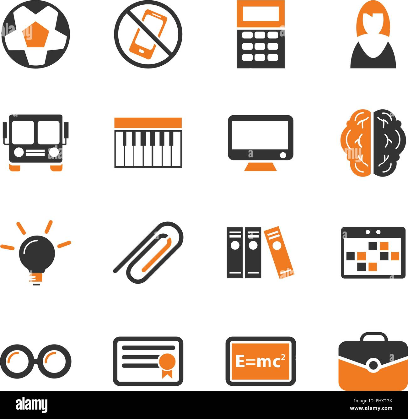 education web icons for user interface design Stock Vector Image & Art ...