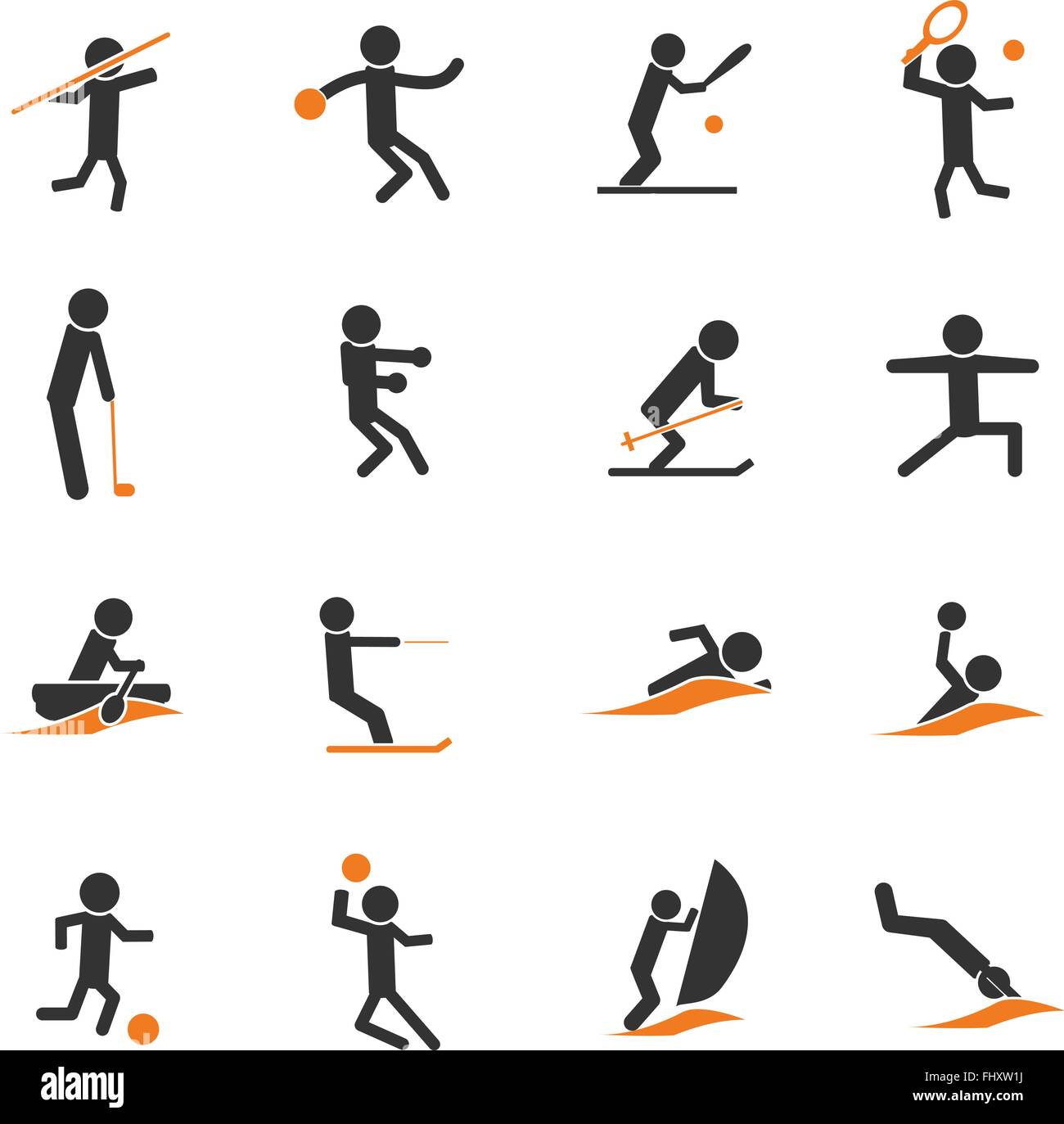 sport web icons for user interface design Stock Vector Image & Art - Alamy