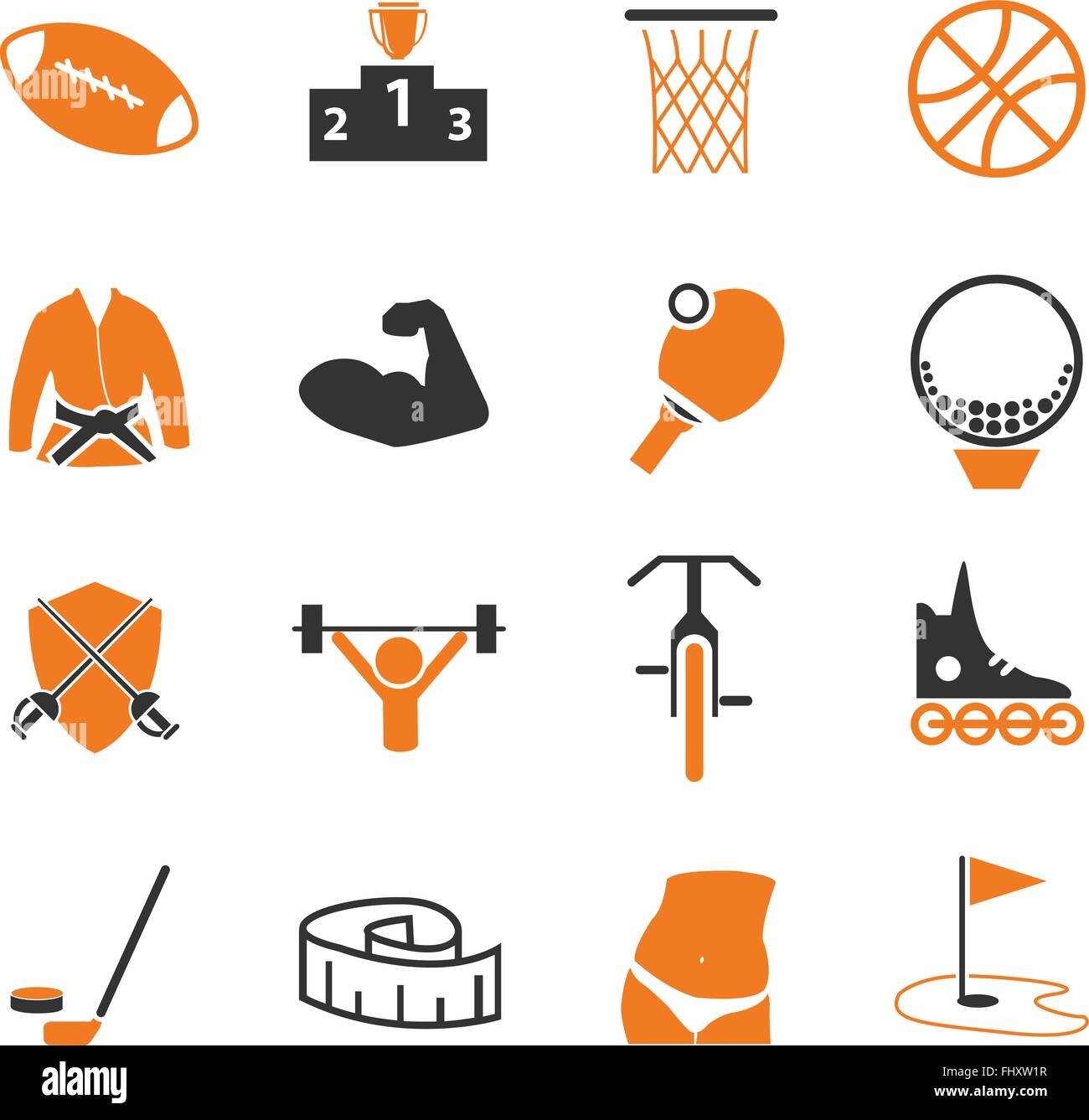 sport web icons for user interface design Stock Vector Image & Art - Alamy