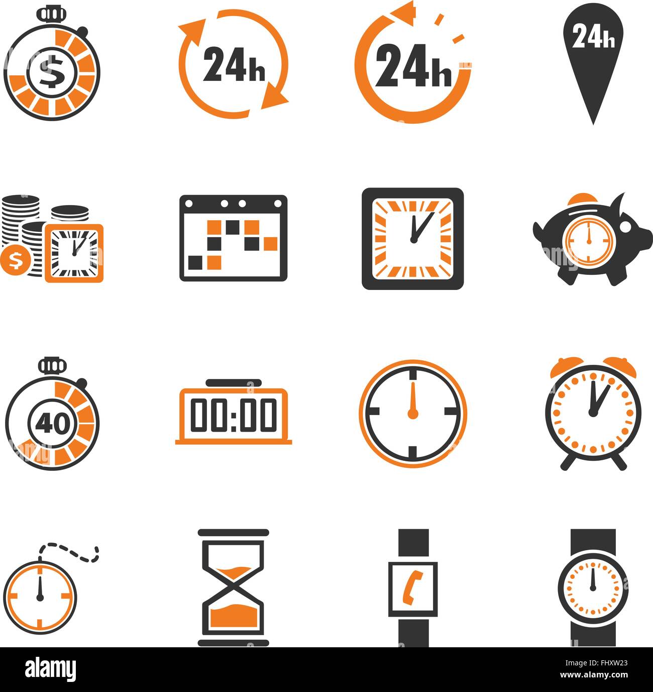 time web icons for user interface design Stock Vector Image & Art - Alamy