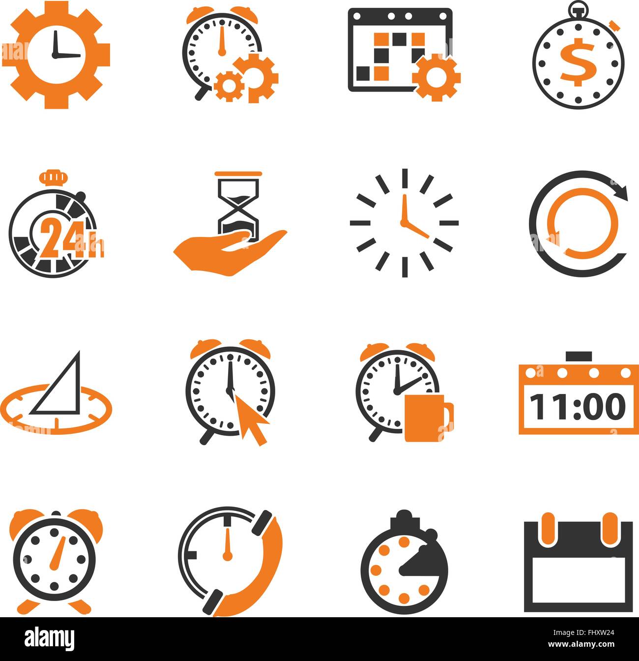 time web icons for user interface design Stock Vector Image & Art - Alamy